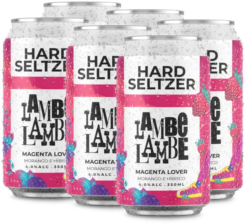 Lambe Lambe Hard Seltzer Magenta Lover 6-pack - Pôster - Magazine Luiza