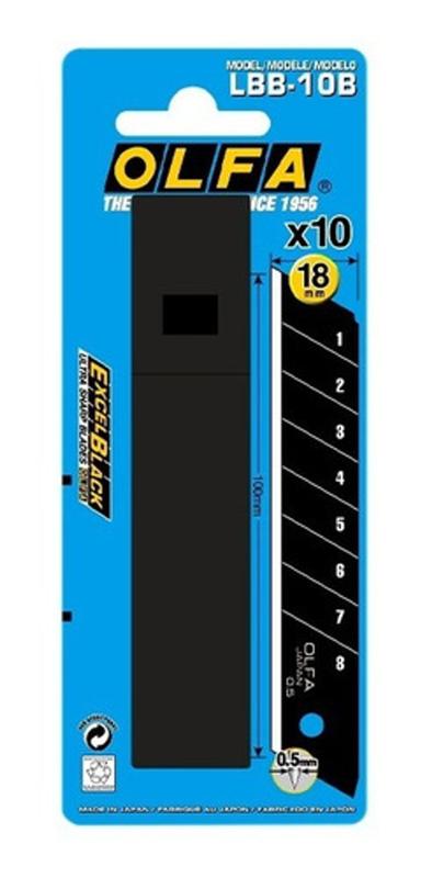 Lâmina 18mm Profissional Olfa Lbb-10b Ultra Afiada Black - Lâmina para Máquina de Cortar Cabelo ...