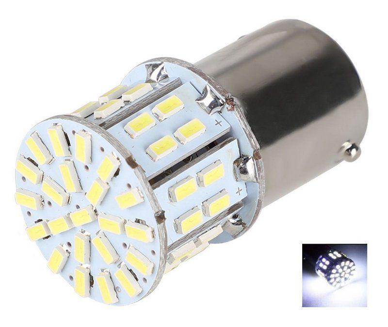 Lampada 50 led ba15s 1 polo p21w 1156 1141 3014 branco 12v - MFL - Lâmpada Automotiva Led ...