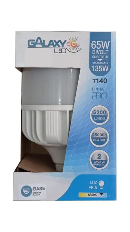 Lâmpada bulbo led alta potência 65w 6500k bivolt - GALAXYLED - Lâmpada de LED - Magazine Luiza