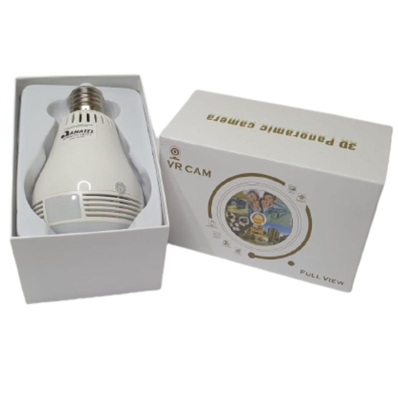 Lampada Camera Cam Vr 380 Espia Wifi 360 Segurança Ip Visão Noturna ...