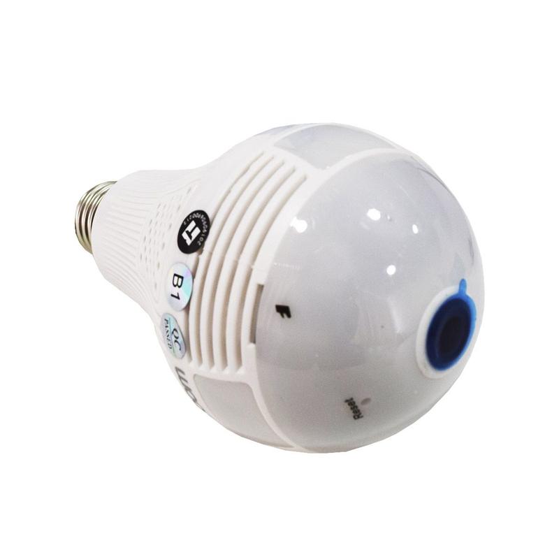 Lâmpada Câmera Ip Panorâmica Segurança Vr 360 Wifi Led V380s - Vr360 ...