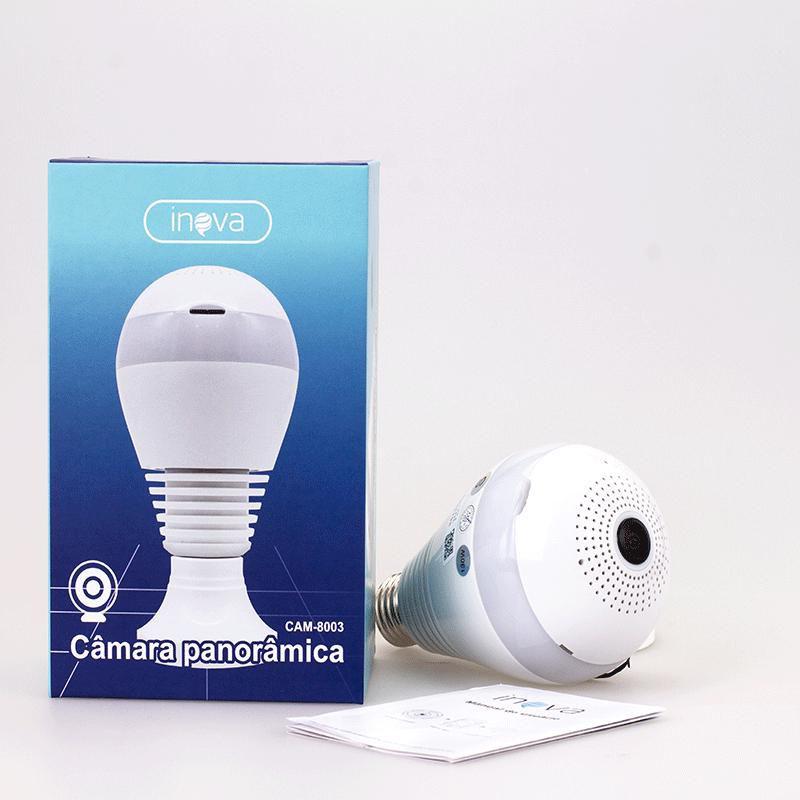 Lâmpada Câmera Wireless Hd Com Microfone Inova Cam-8003 - Lâmpada ...