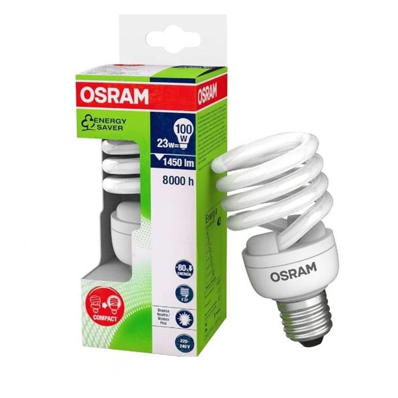 Lâmpada Compacta Duluxstar Mini 23w Twist T3 E27 220v Osram - Lâmpada ...