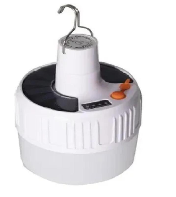 Lâmpada De Emergência Recarregável Com Led + Gancho P/ Casa - dfjn ...