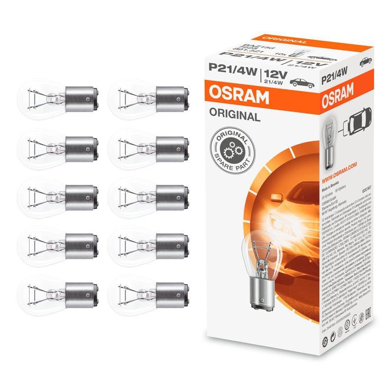 Lâmpada de Freio 7225 P21 / 4W 12V com 10 Peças Osram - Outros ...