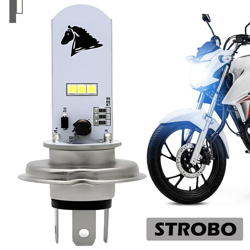 Lampada De Led Strobo H4 Moto Automotivo 6500k Cavalinho Para Cg 125 ...
