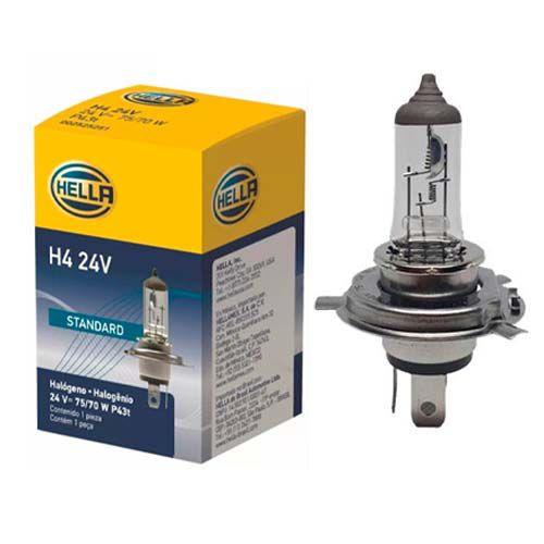 Lampada farol biodo h4 24v - hella h424v - Lâmpada Automotiva ...