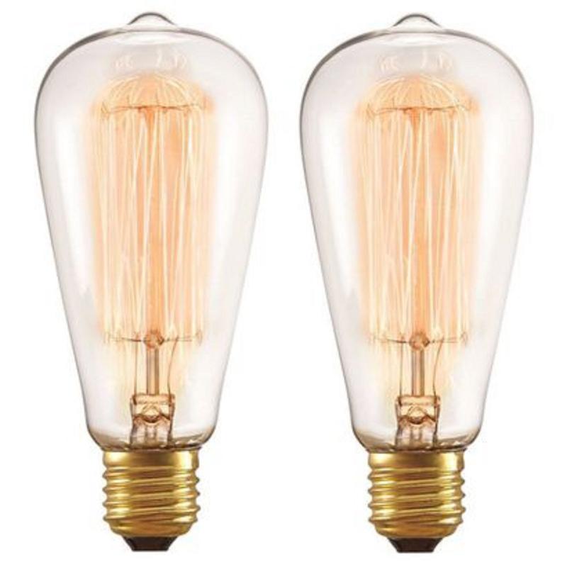 Lâmpada Filamento Carbono Vintage St64 40w 127V Kit 2 Und - Elgin ...
