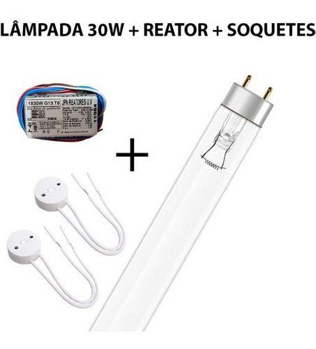 Lâmpada Germicida 30w Uv-c G13 Fluorescente T8 90cm + Reator - SCT ...