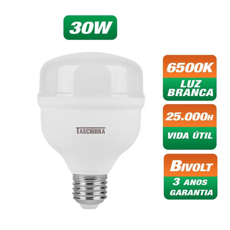 Lâmpada High Led E-27 TKL-170 30W Taschibra 6500K - Lâmpada de LED - Magazine Luiza