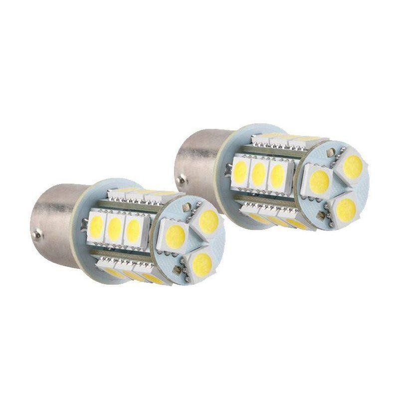 Lâmpada LED Automotiva 18 LEDS Branco 12V 2 Pólos (Par) KX3 - Lâmpada ...