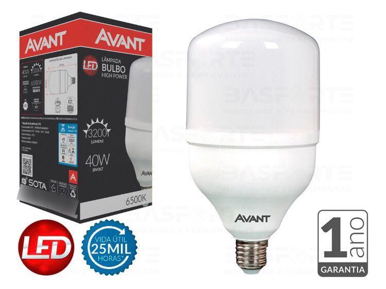 Lâmpada Led Bulbo-40W 6500K 3200L BIV E27 - Avant - Lâmpada de LED - Magazine Luiza