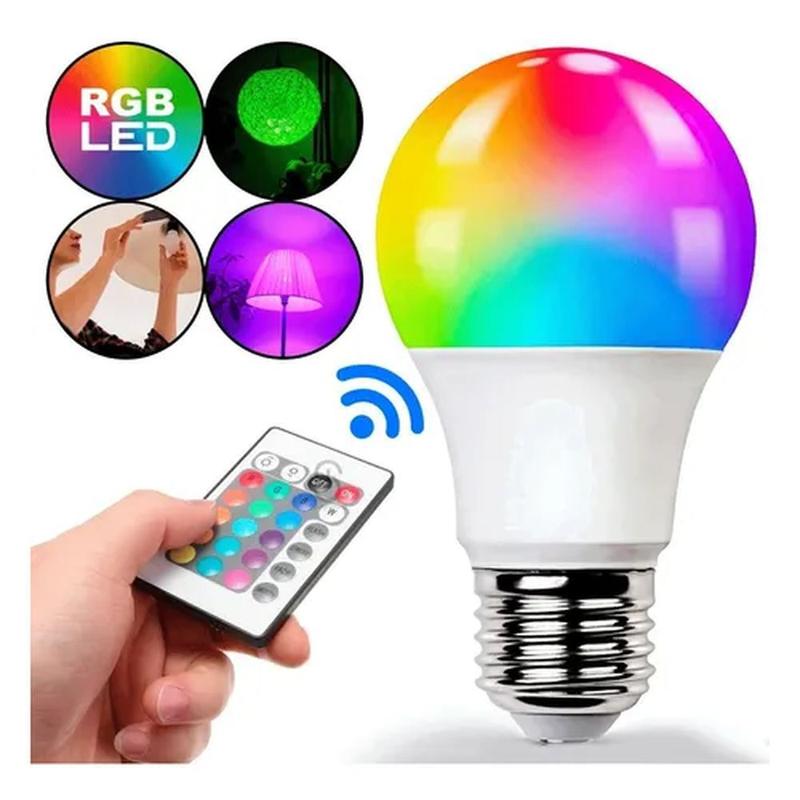 Lâmpada Led Colorida com Controle Remoto 15 Cores Bivolt - Online ...