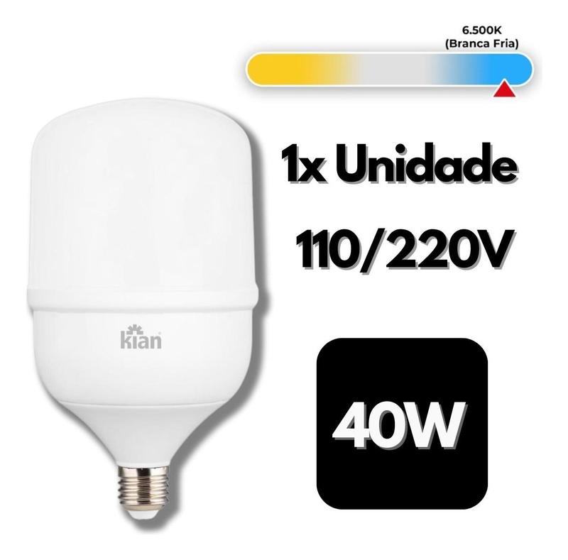 Lâmpada Led E27 11 Luz 40W Casa 6,5K Branco Frio Iluminação Globe Alta ...