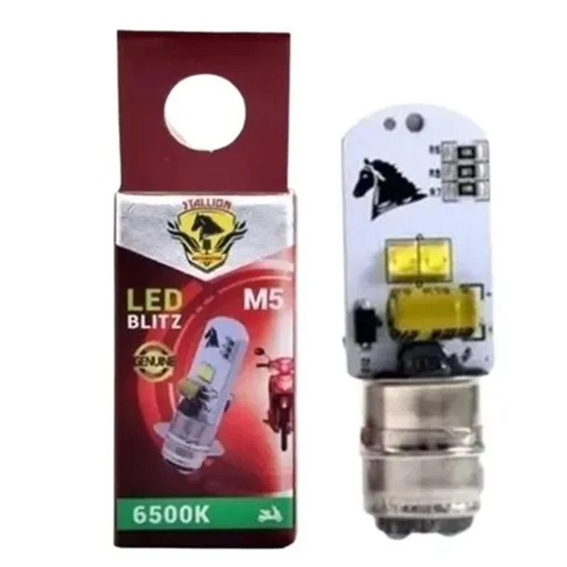 Lampada Led M5 Moto Farol Biz 100/125 Pop Bros 09/12 Crypton - Stallion ...