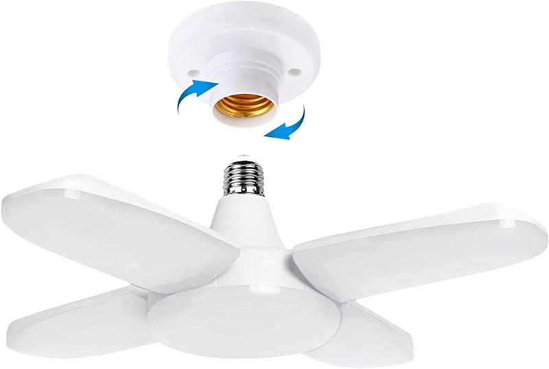 Lâmpada LED Pétala Ajustável Fan Blade 60w Branco Forte - Online ...