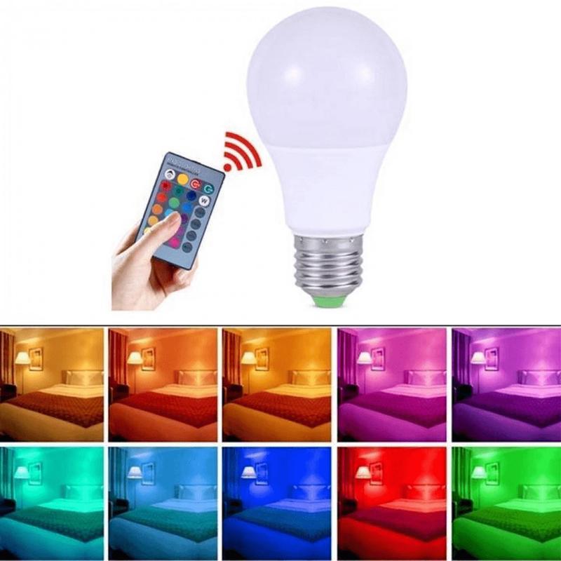 Lâmpada Led Rgbw Com 16 Cores Para Casa, Hotéis, Clube Tb0287 - PDE ...