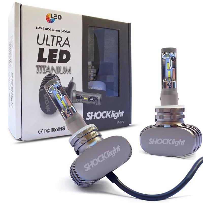 Lampada Led VW Fusca 1950 a 1958 Farol Alto e Baixo Shocklight 6000K ...