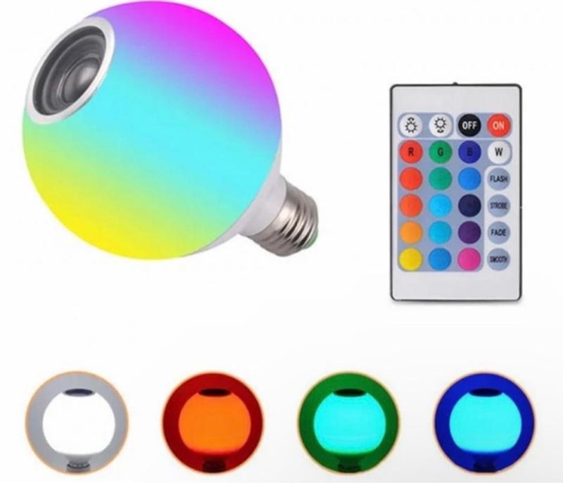 Lampada Luz Led Rgb Bluetooth Música Caixa Som - 152972/LAMPADA ...
