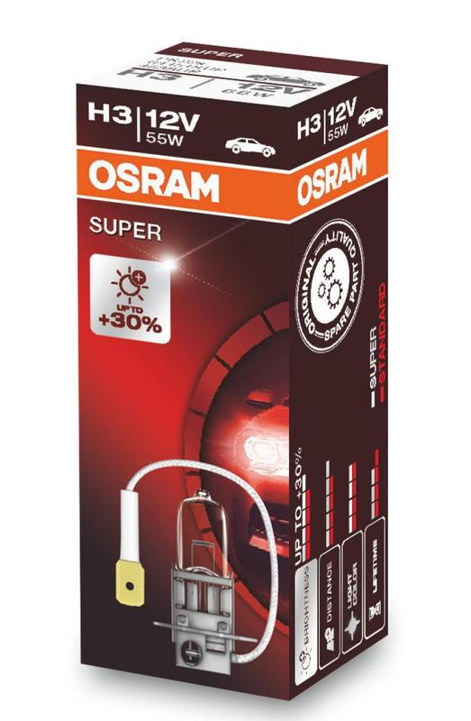 Lâmpada Osram Super H3 55W 12V +30% Luz - Lâmpada Automotiva - Magazine ...
