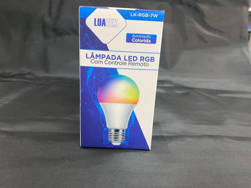 Lampada Rgb Bulbo Colorida Led 7w Bivolt C/ Controle Remoto LUATEK ...