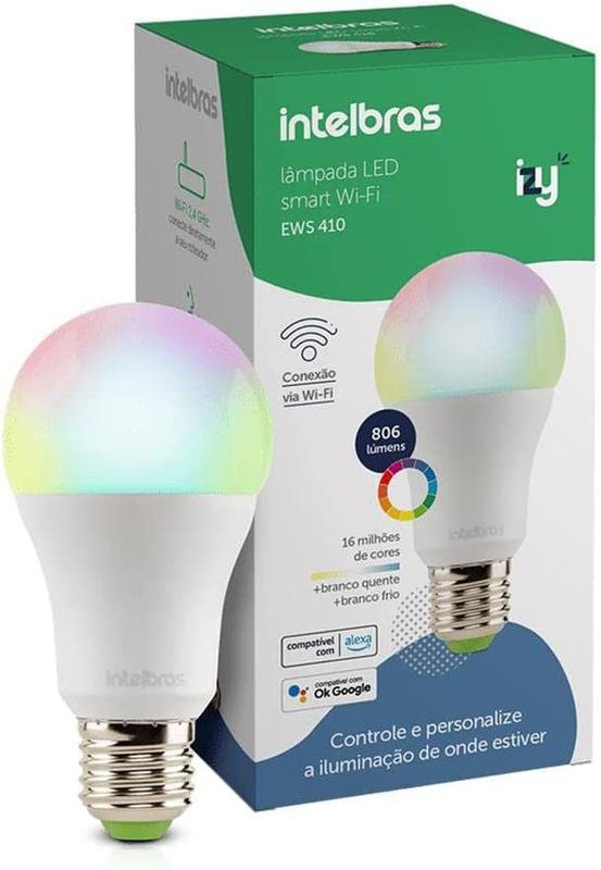 Lâmpada Smart Inteligente EWS 410 Wi-Fi - Intelbras - Lâmpada Inteligente - Magazine Luiza