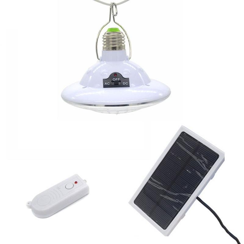 Lampada Solar Com Controle Remoto Luminária Acampamento Campo 22 Led ...