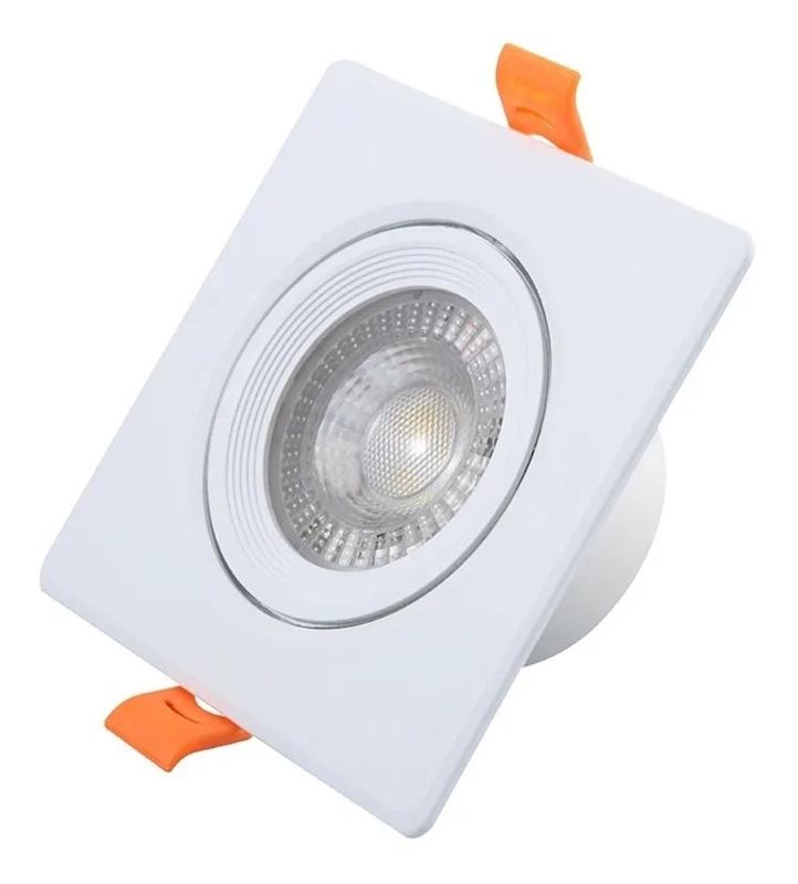 Lâmpada Spot Led 3w Quadrado Direcionável Branco Frio Para Iluminação ...