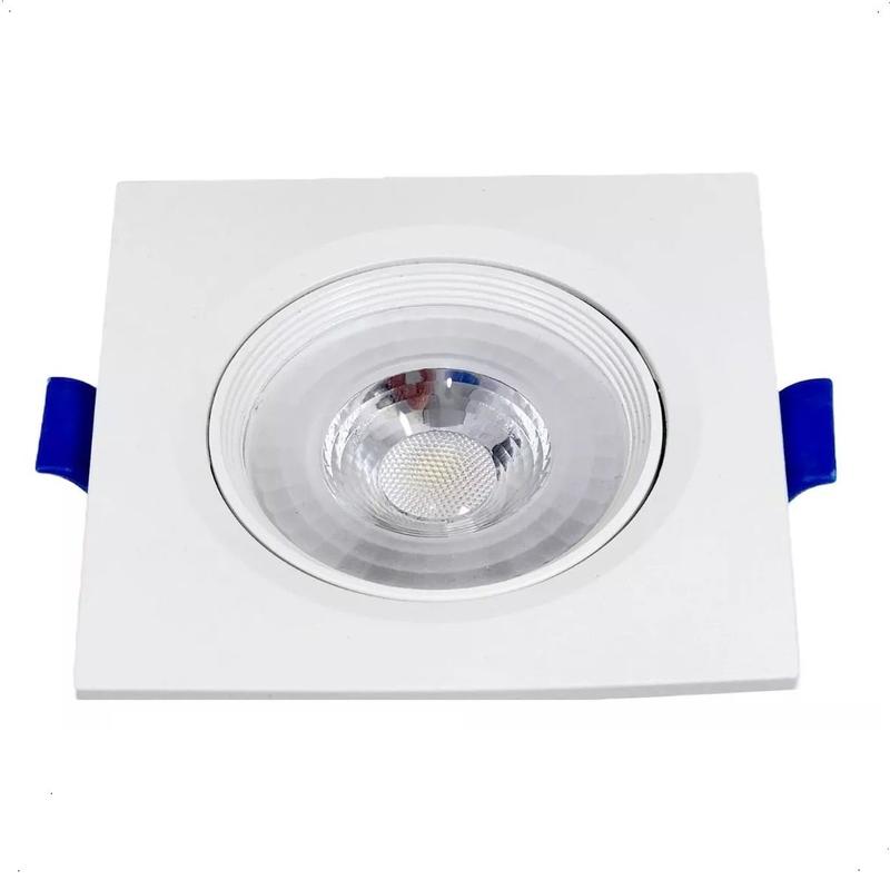 Lâmpada Spot Led 7w Embutir Quadrado Direcionável Brancofrio - Spot ...