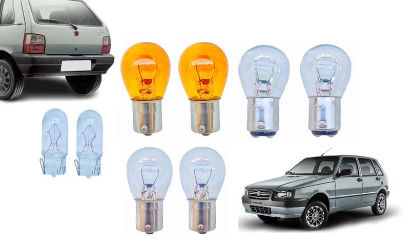 Lampadas lanterna traseira pisca seta ré freio fiat uno - VELOX TIGER ...