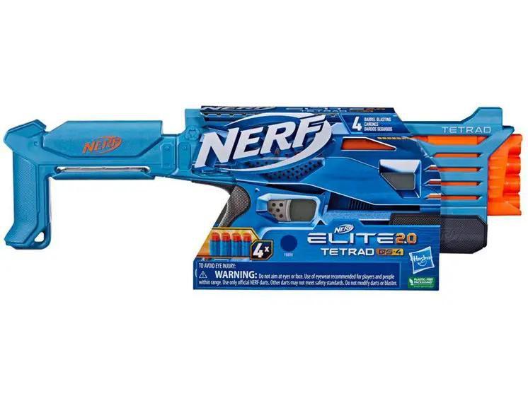 Lança Dardos Nerf Elite 2.0 Tetrad Qs 4 Hasbro - Lançadores de Dardos ...