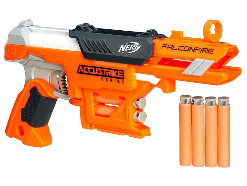 Lançador Nerf Accustrike com Acessórios - Hasbro N-Strike FalconFire ...
