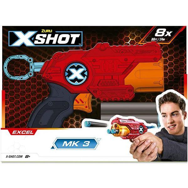 Lançador X-SHOT RED Mini TK3 3 Dardos Candide 5706 - Lançadores de ...