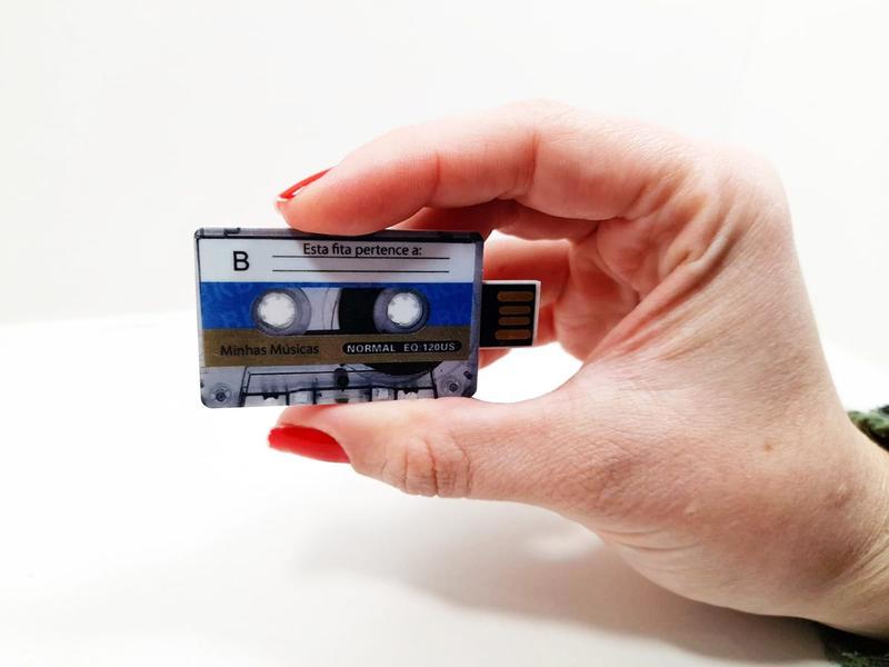Lançamento Pendrive Fita Cassete várias capacidades - Pronta entrega ...