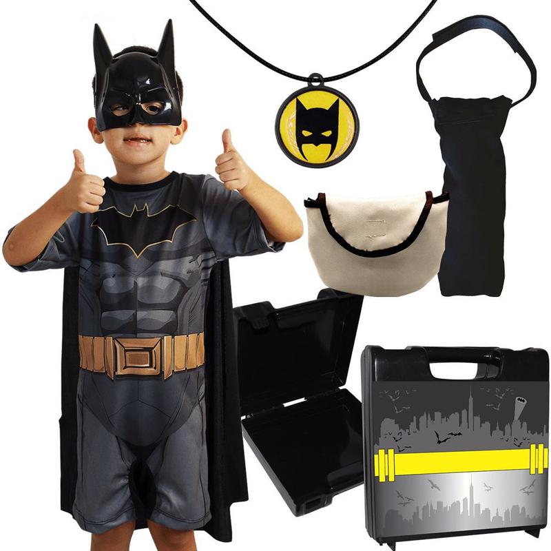 Lancheira Batman Com Fantasia Porta Kunai Colar Super Horoi - Geeks ...