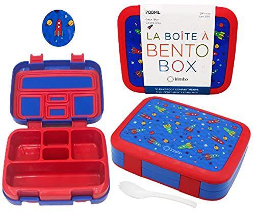 Lancheira Bento com 5 compartimentos e bandeja removível. Ideal para ...