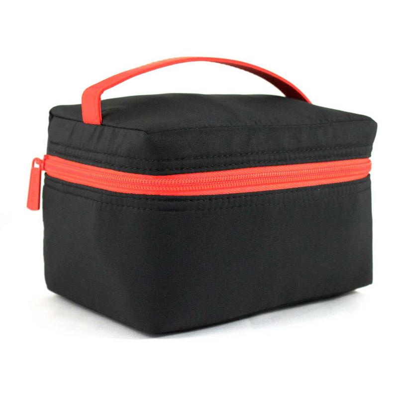 Lancheira Térmica Preto com laranja Mamãe & Bebê Jacki Design ...