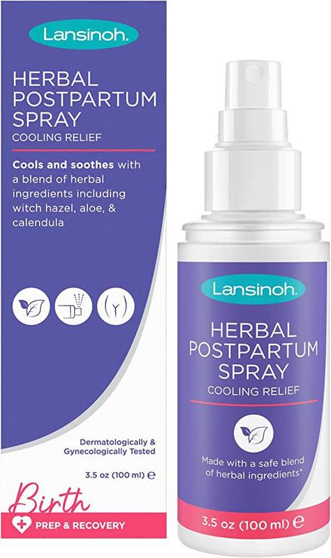 Lansinoh Herbal Perineal Spray, Postpartum Essentials - Kit de ...