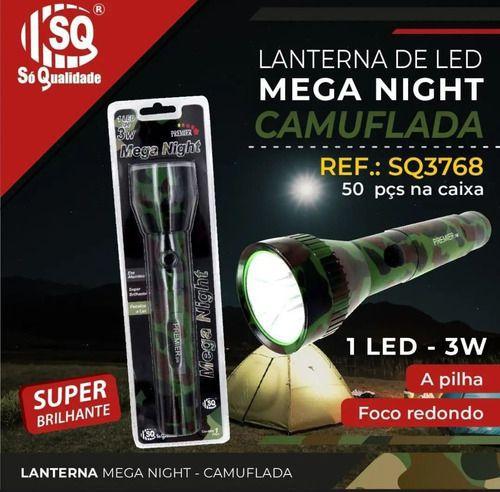 Lanterna Alumínio 2 Pilhas Mega Nigth Premier Led Camuflada - SQ ...