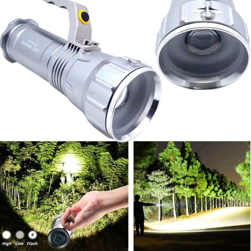 Lanterna Foco Zoom Luz Iluminação de Alerta Led T6 Para Segurança ...
