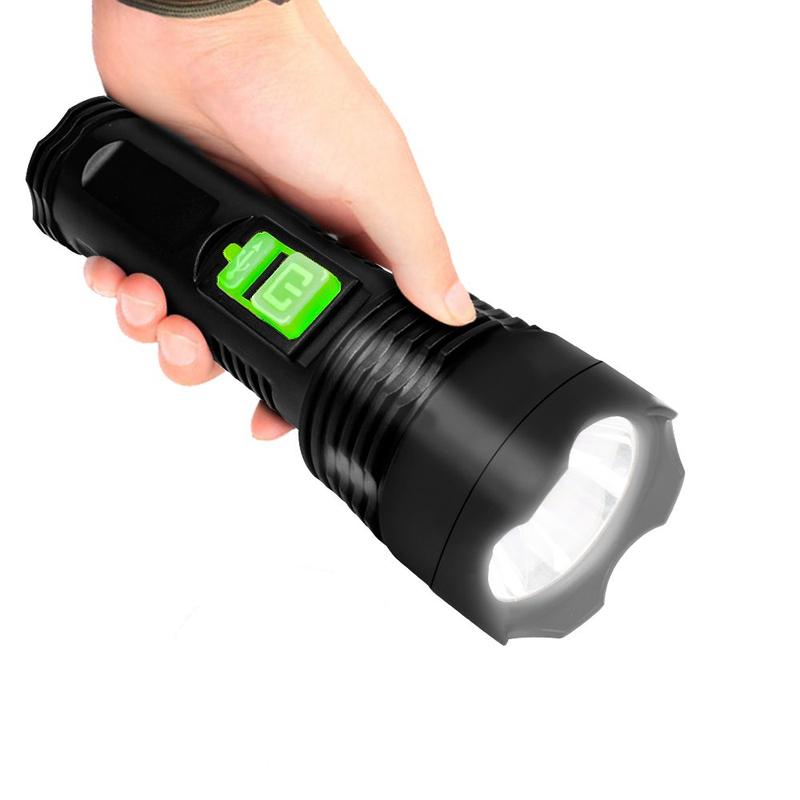 Lanterna Potente Flashlight LED Recarregavel USB COB Nova - Hxt ...