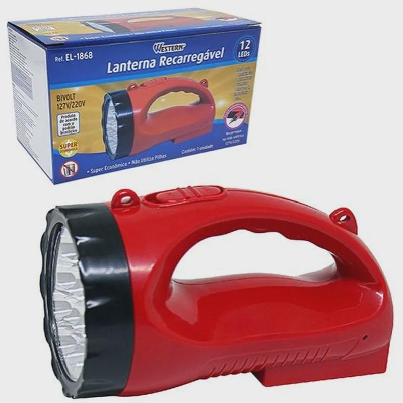 Lanterna Recarregavel 12 Led Bivolt EL-1868 Western - Lanterna ...