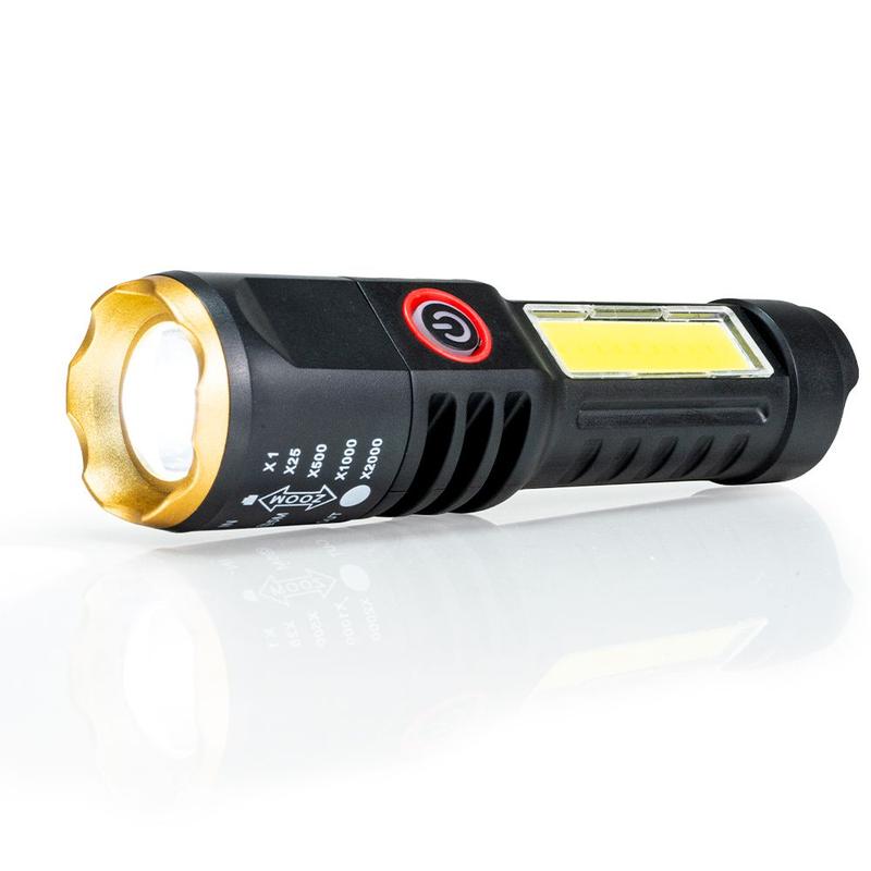 Lanterna Recarregavel Mini Led Tatica Usb Zoom Super Potente - Hxt ...