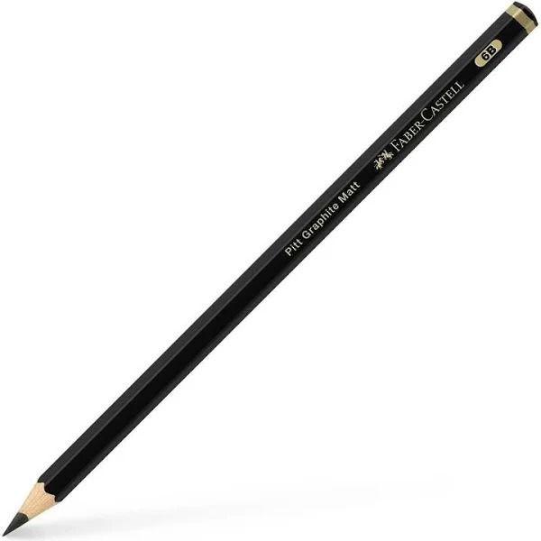 Lápis 6B Faber Castell Pitt Grafit Matt - Lápis Grafite - Magazine Luiza