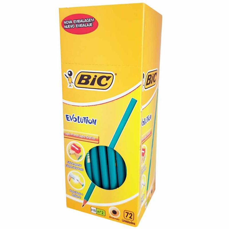 Lápis Preto Bic Evolution HB 72 Unidades - Lápis Grafite - Magazine Luiza