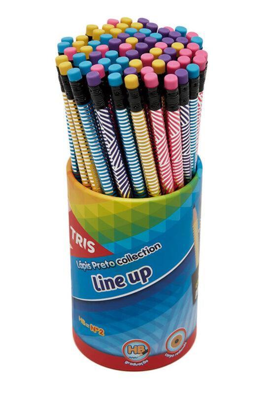 Lápis Preto HB Collection Line Up Com Borracha 72 UN - Tris - Lápis Grafite - Magazine Luiza