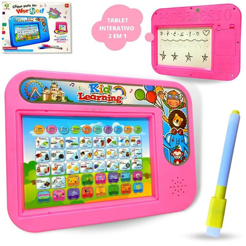 Laptop Infantil Brinquedo Educativo Prancheta Musical Tablet ...