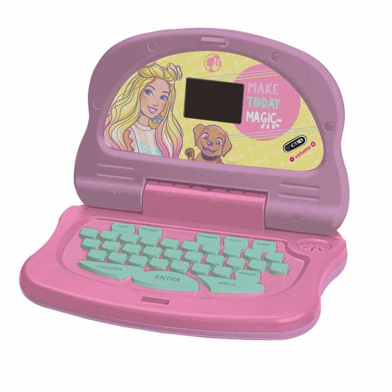 Laptop Infantil Eletrônico - Bilíngue - Barbie - Charm Tech - Candide ...