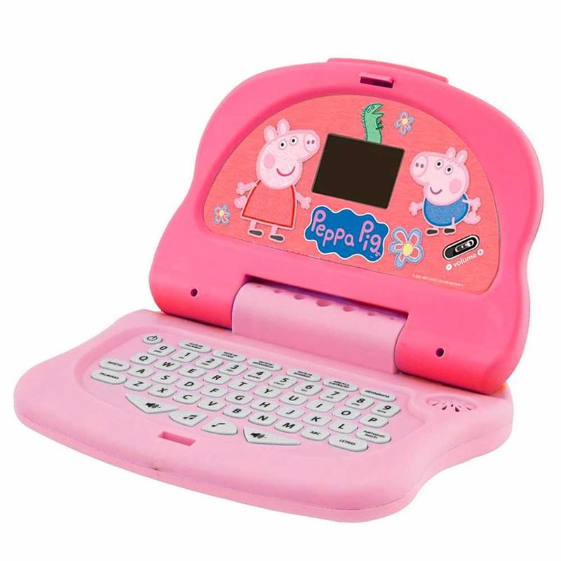 Laptop Infantil Eletrônico - Bilíngue - Peppa Pig - Candide - Laptop ...